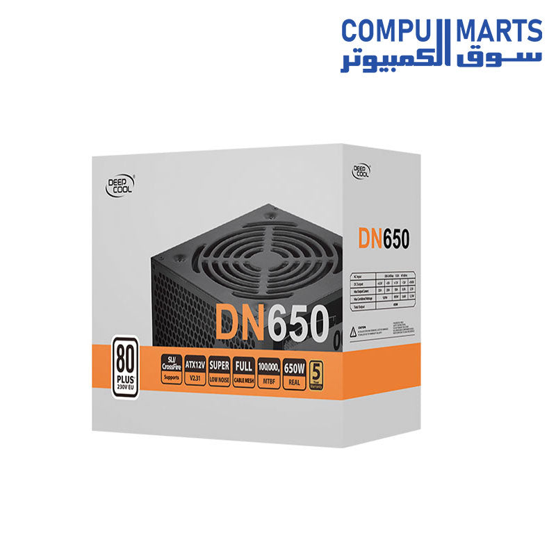 DEEPCOOL DN650 80 PLUS 230V 650W POWER SUPPLY – Compumarts Egypt