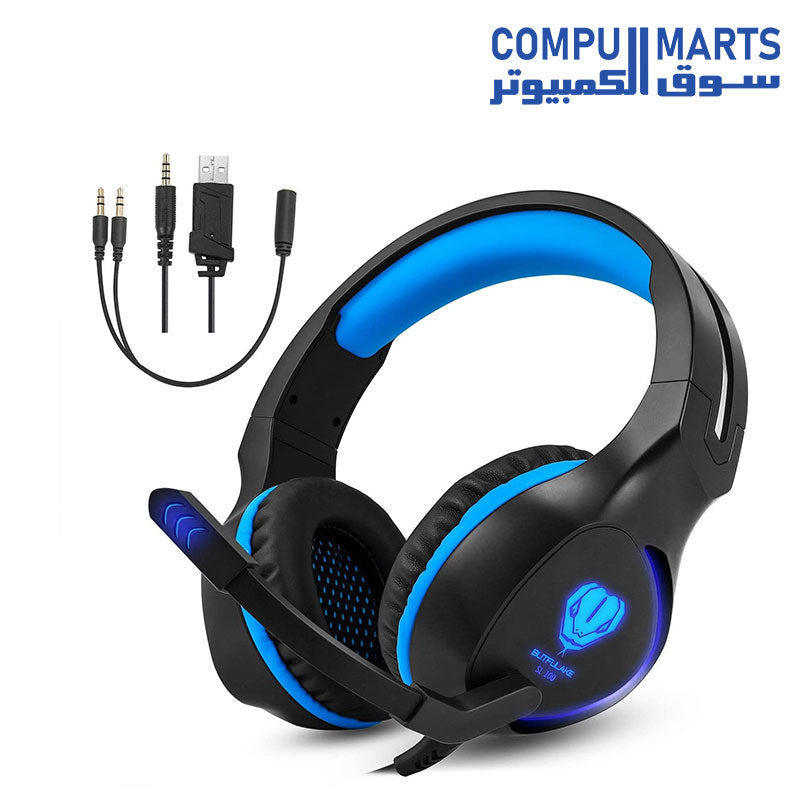 Butfulake Headphone SL-100 Wired Gaming Headset Headphone Delivering S ...