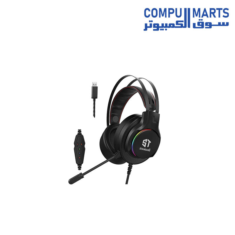 ST-Standard GM-017 Stereo Gaming Headset 7.1 Surround Sound ...